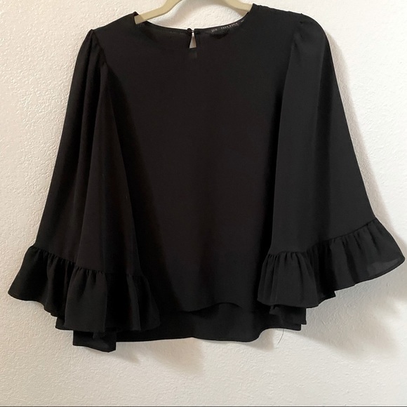 Zara | Tops | Zara Basic Bat Wing Sleeve Top Xs | Poshmark